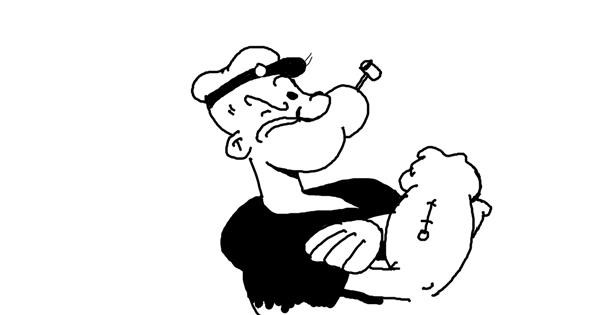 Drawing of Popeye by Winry - Drawize Gallery!